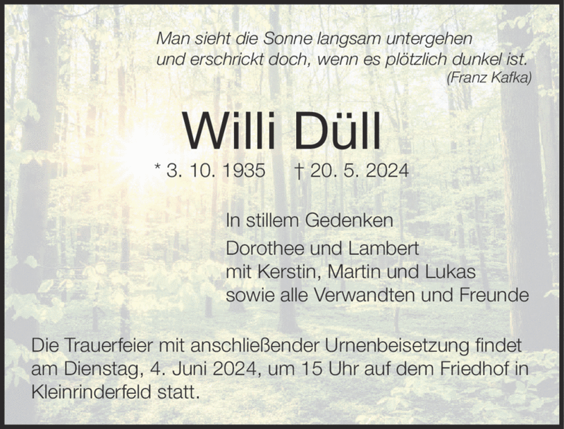 Man sieht die Sonne langsam untergehen und erschrickt doch