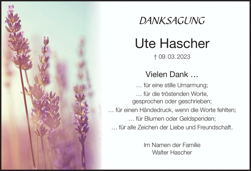 DANKSAGUNG Ute Hascher ? 09