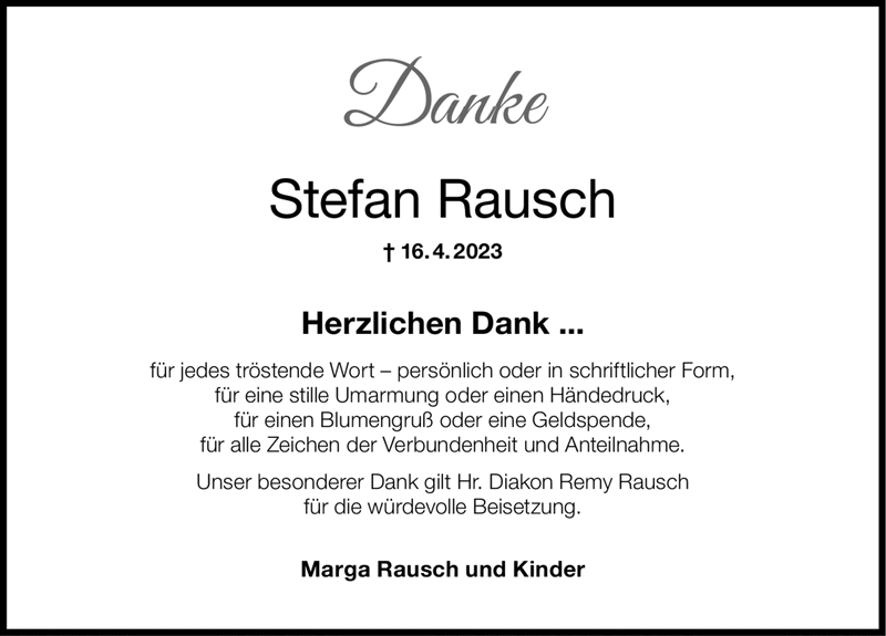 Danke Stefan Rausch ? 16