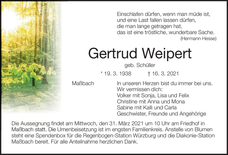 Einschlafen dürfen, wenn man müde ist