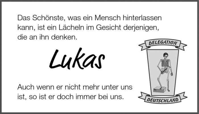 Das Schönste, was ein Mensch hinterlassen kann