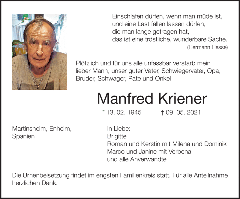 Einschlafen dürfen, wenn man müde ist