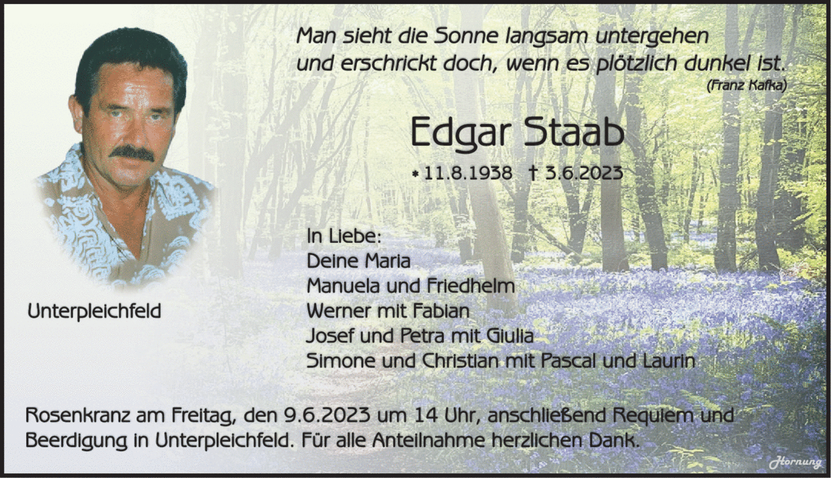 Man sieht die Sonne langsam untergehen und erschrickt doch