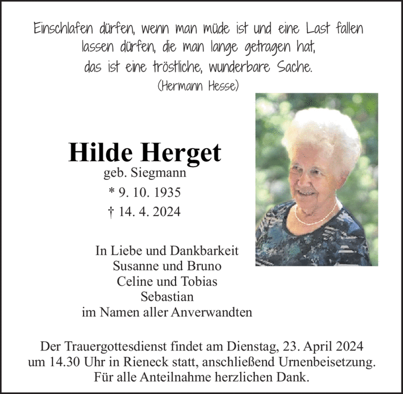 Einschlafen dürfen, wenn man müde ist und eine Last fallen lassen dürfen