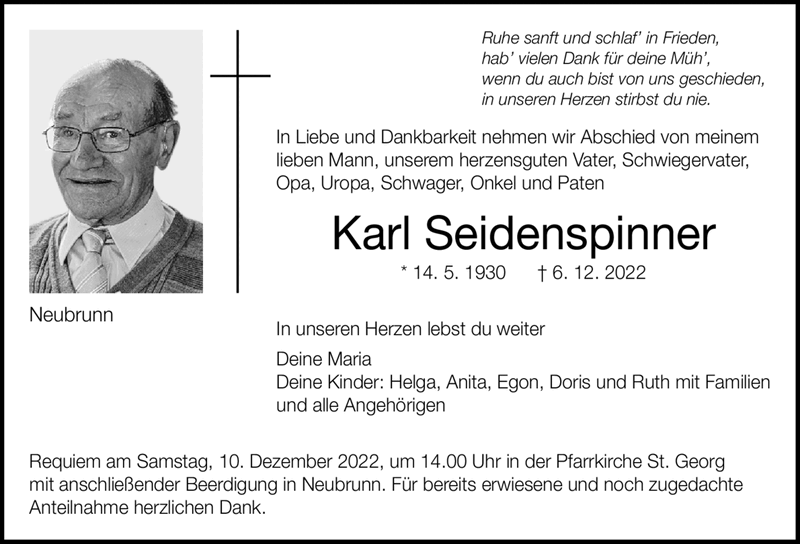 Ruhe sanft und schlaf? in Frieden