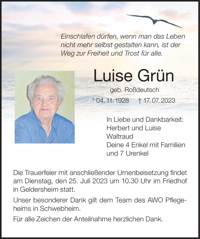 Einschlafen dürfen, wenn man das Leben nicht mehr selbst gestalten kann