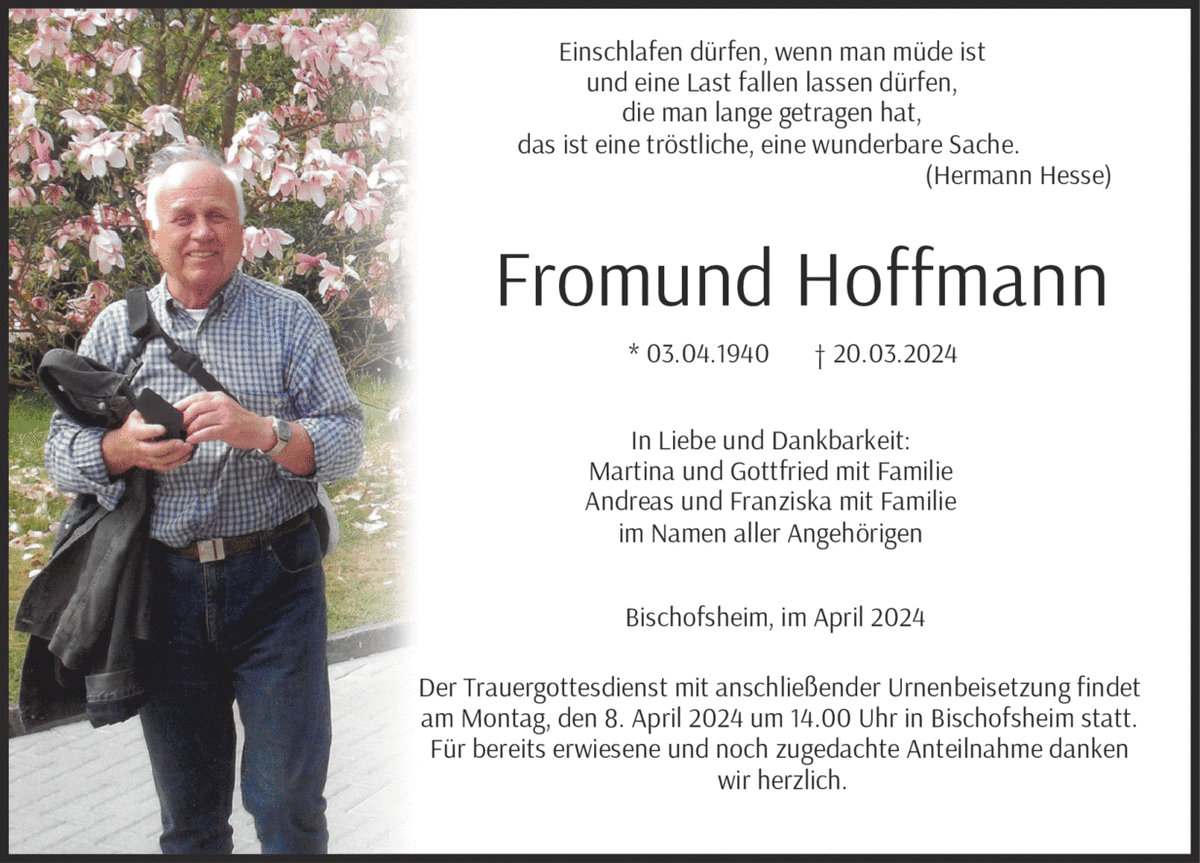 Einschlafen dürfen, wenn man müde ist und eine Last fallen lassen dürfen