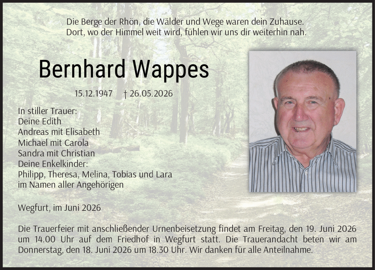 Die Berge der Rhön, die Wälder und Wege waren dein Zuhause
