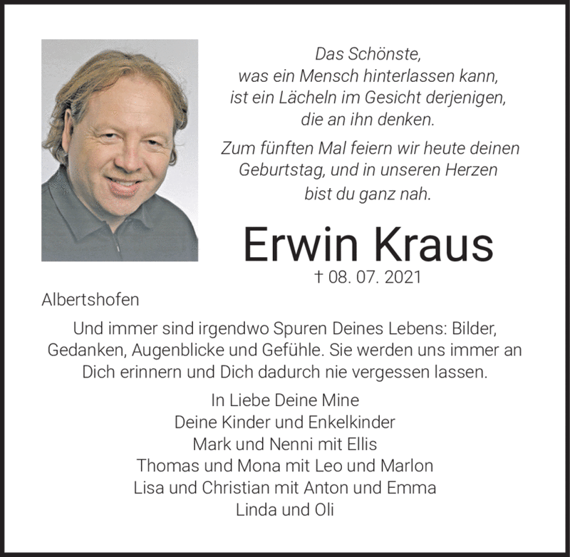 Das Schönste, was ein Mensch hinterlassen kann