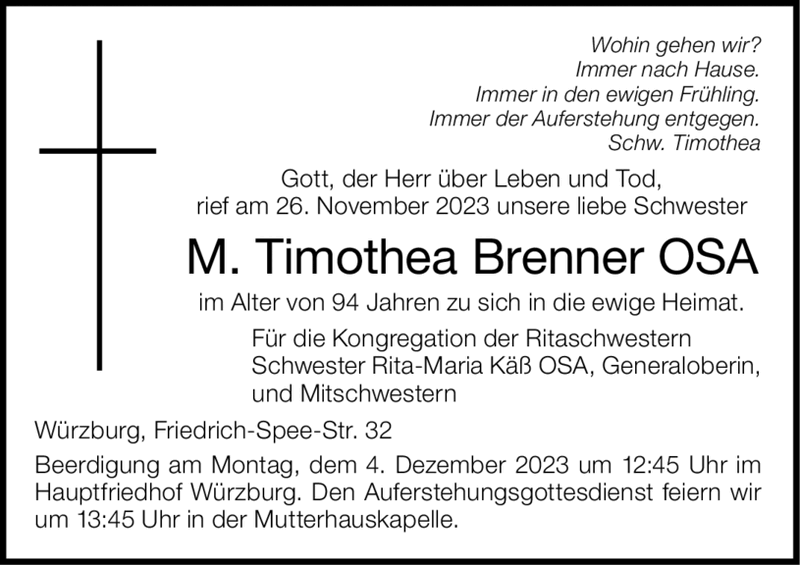 Wohin gehen wir? Immer nach Hause