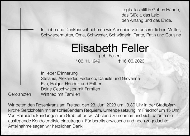 Legt alles still in Gottes Hände