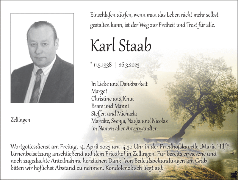 Einschlafen dürfen, wenn man das Leben nicht mehr selbst gestalten kann