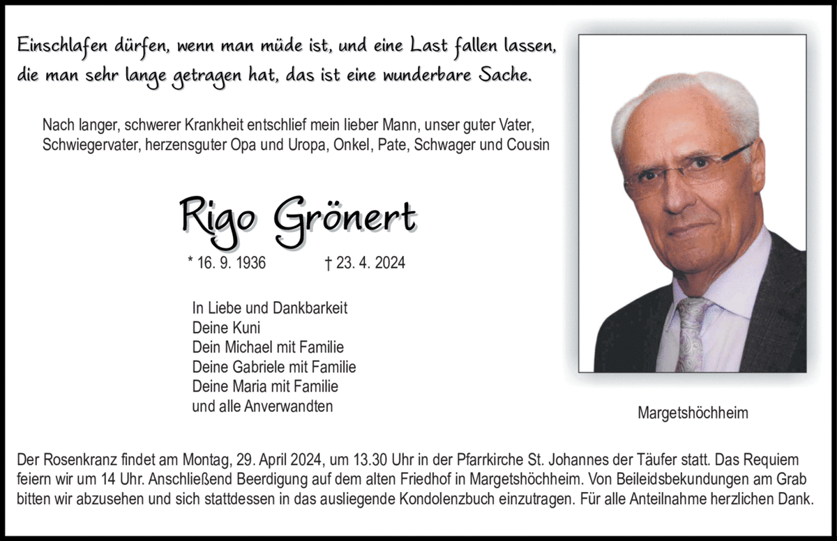 E i n s c h l a f e nd ü r f e n , w e n nm a nm ü d ei s t , u n de i n eL a