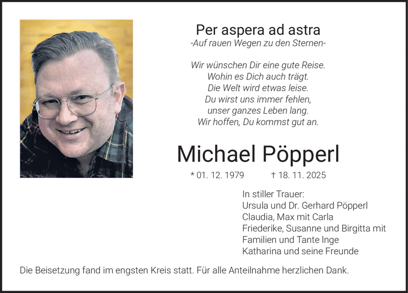 Per aspera ad astra -Auf rauen Wegen zu den SternenWir wünschen Dir ...