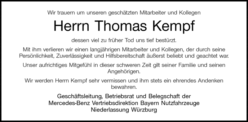 Wir trauern um unseren geschätzten Mitarbeiter und Kollegen Herrn ...