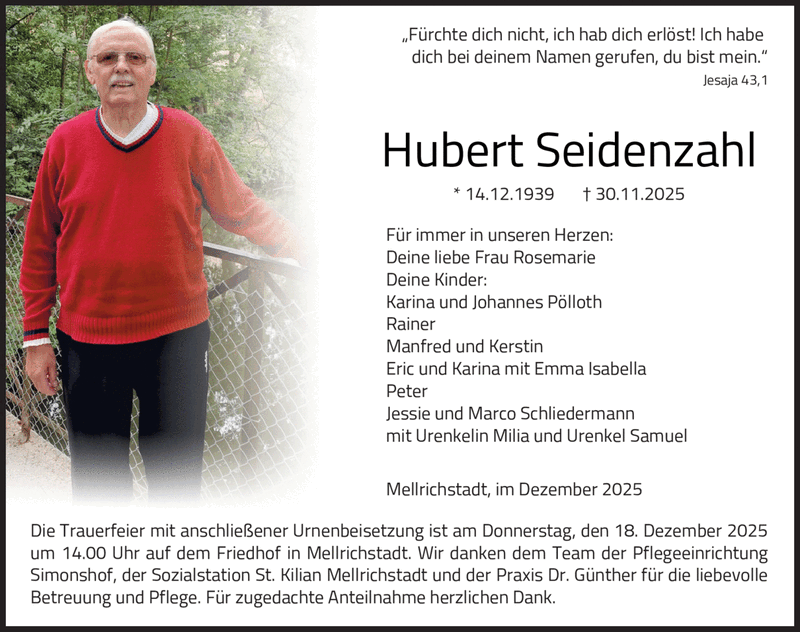 ?Fürchte dich nicht, ich hab dich erlöst!
