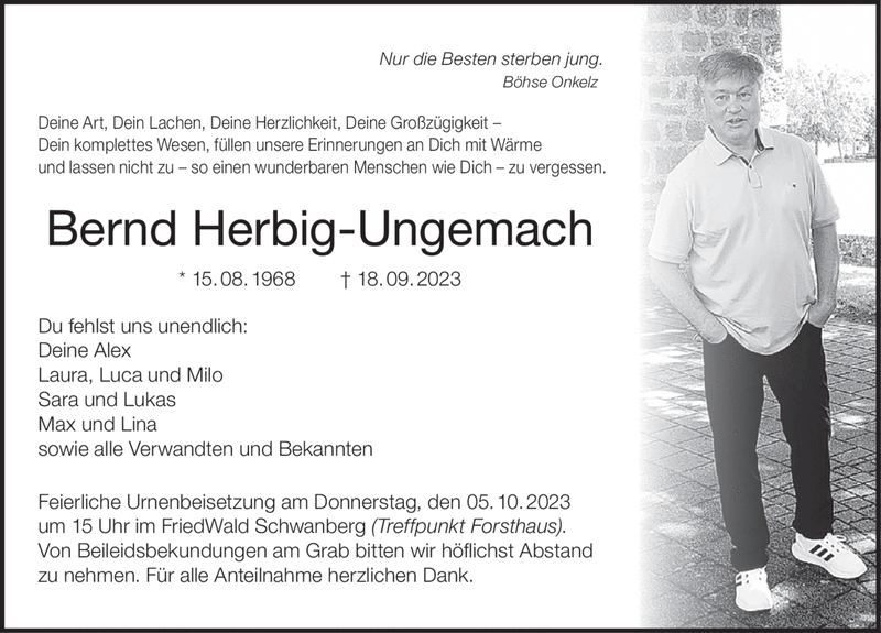 Nur die Besten sterben jung